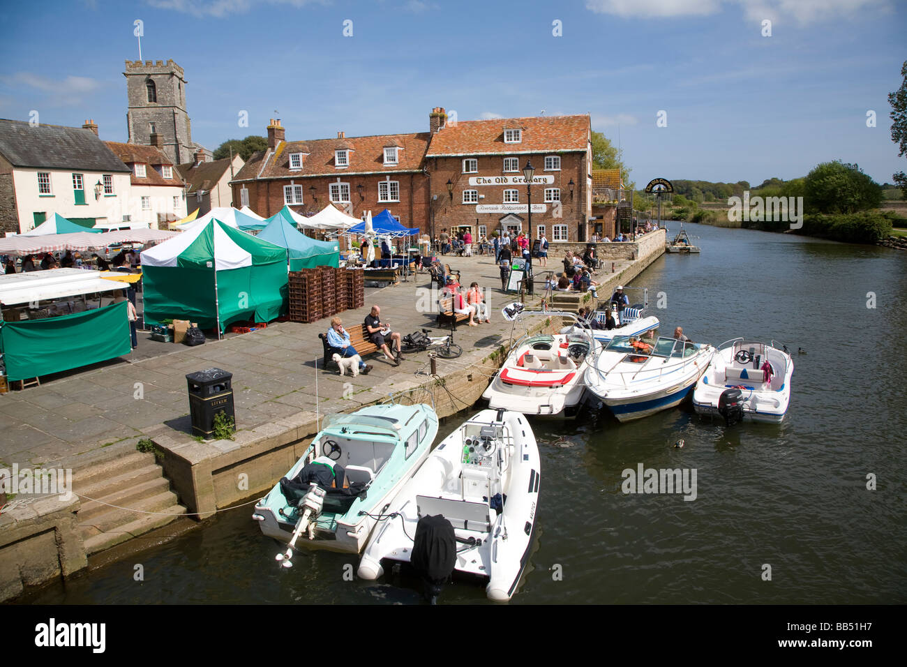Quayside Wareham Dorset England Stock Photo - Alamy