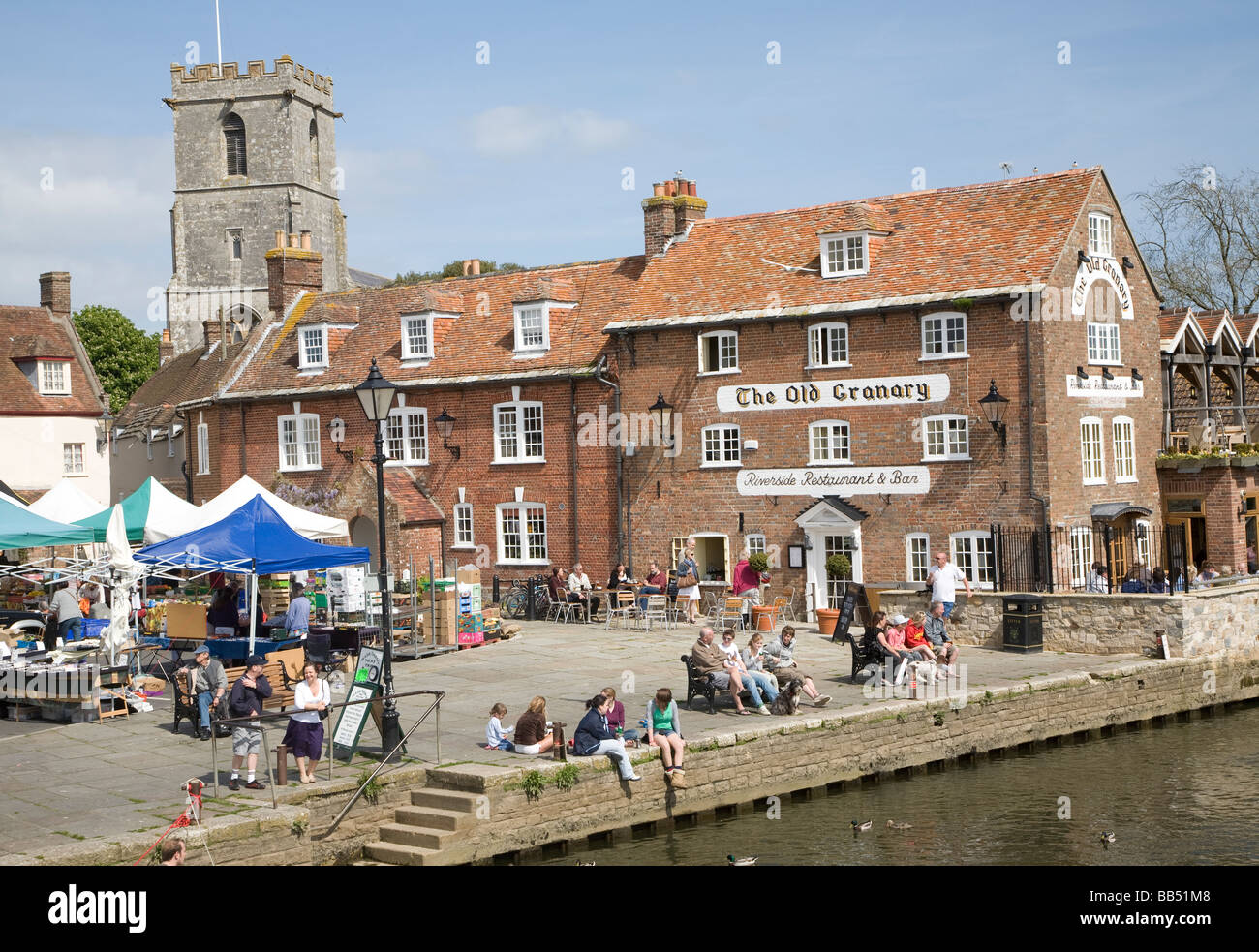 Quayside Wareham Dorset England Stock Photo - Alamy