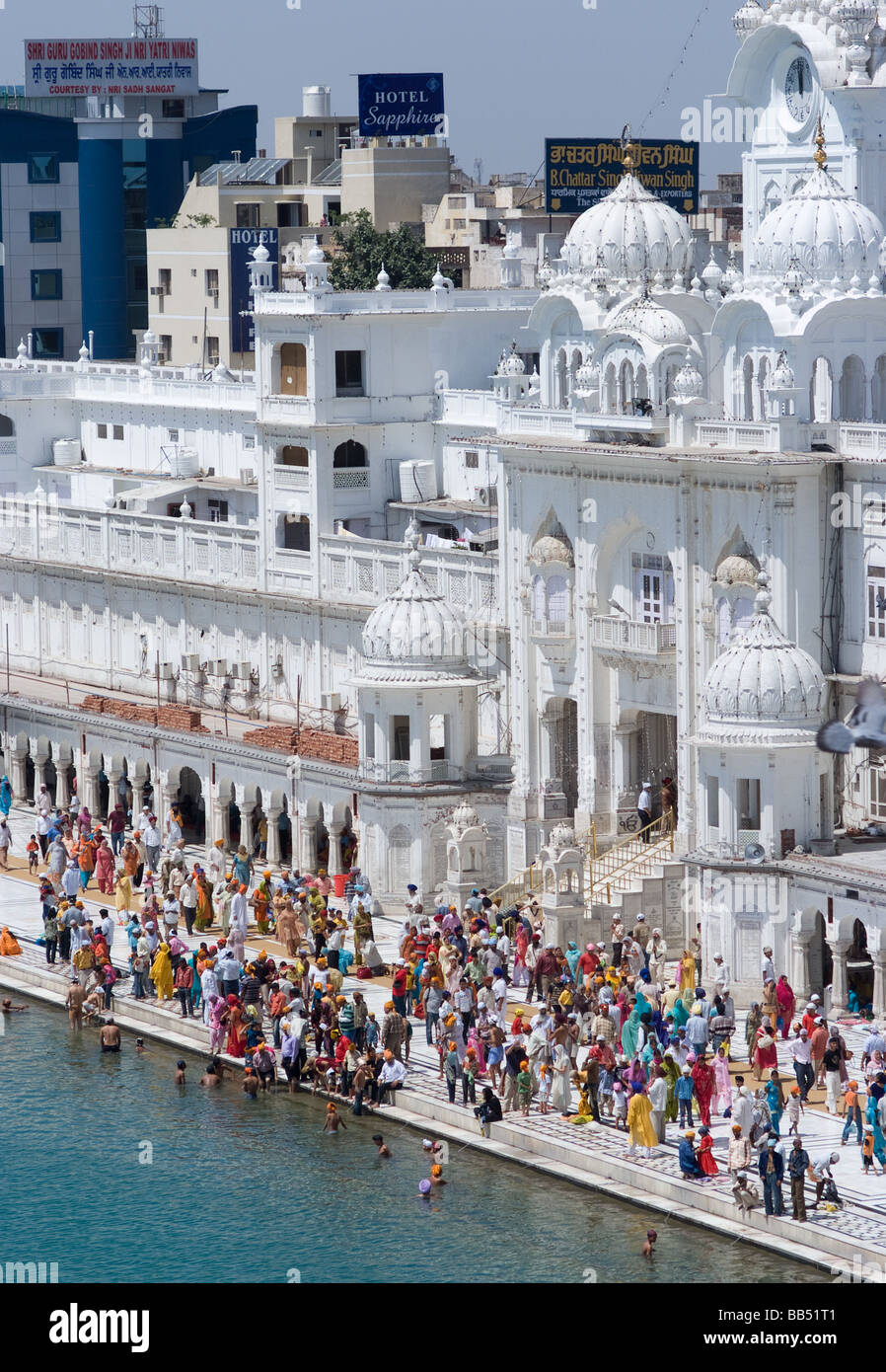the clock tower entrance of the Golden Temple ,Amritsar, India Stock ...