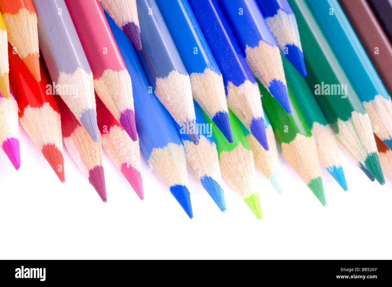 color Pencils School subjects Stock Photo - Alamy