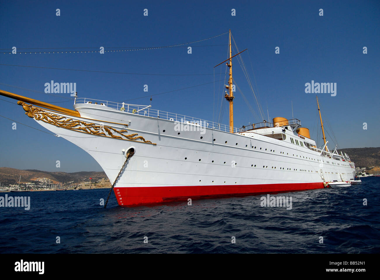 Ataturk's yacht savarona is the biggest yacht all over the world Stock ...