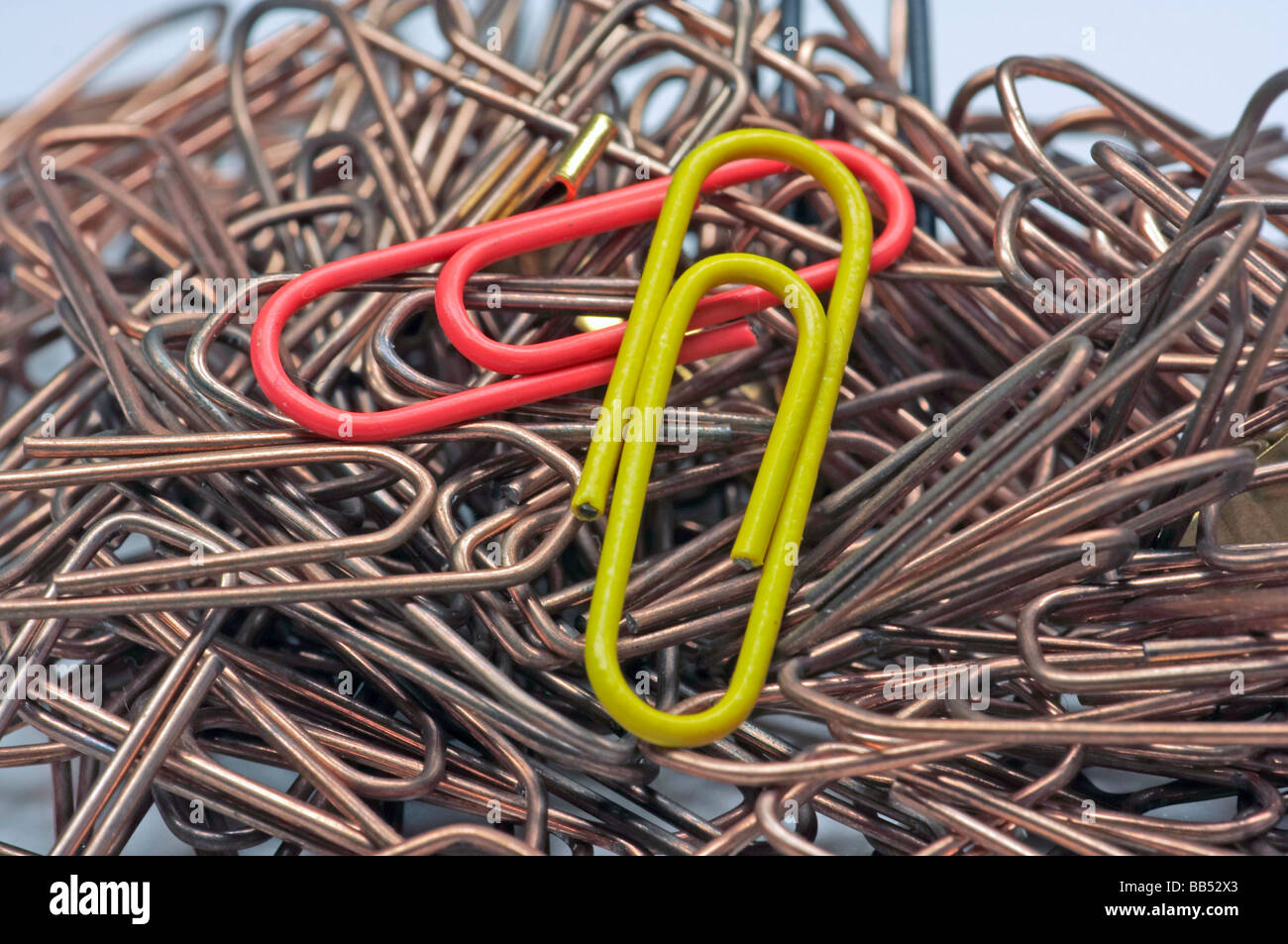 a lot of coloured paper clips Stock Photo - Alamy