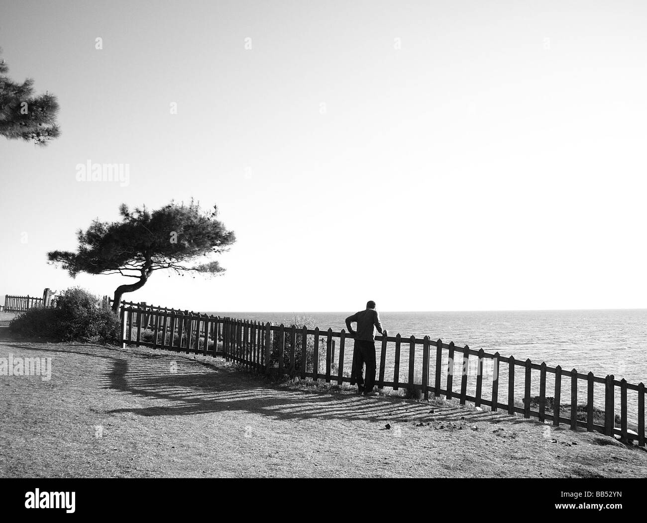 Near the cliff Black and White Stock Photos & Images - Alamy