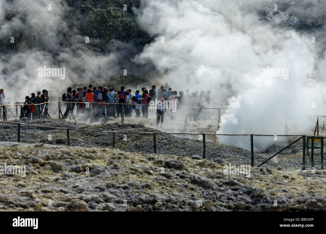 Pozzuoli Solfatara vulcano volcano cratere crater Napoli Campania Italy ...