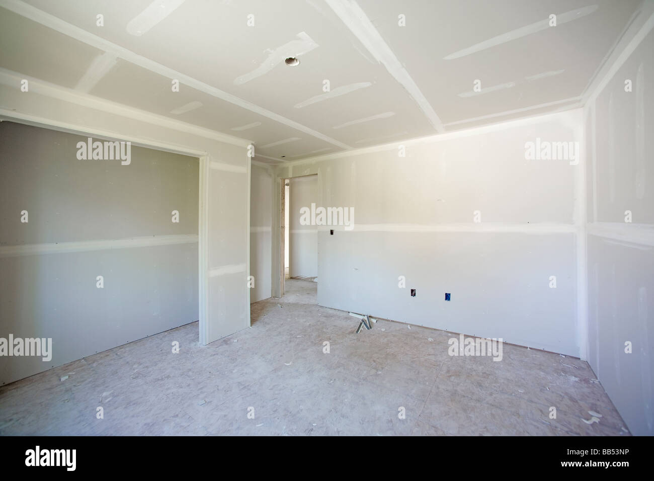 Drywall is used in new residential construction Stock Photo - Alamy