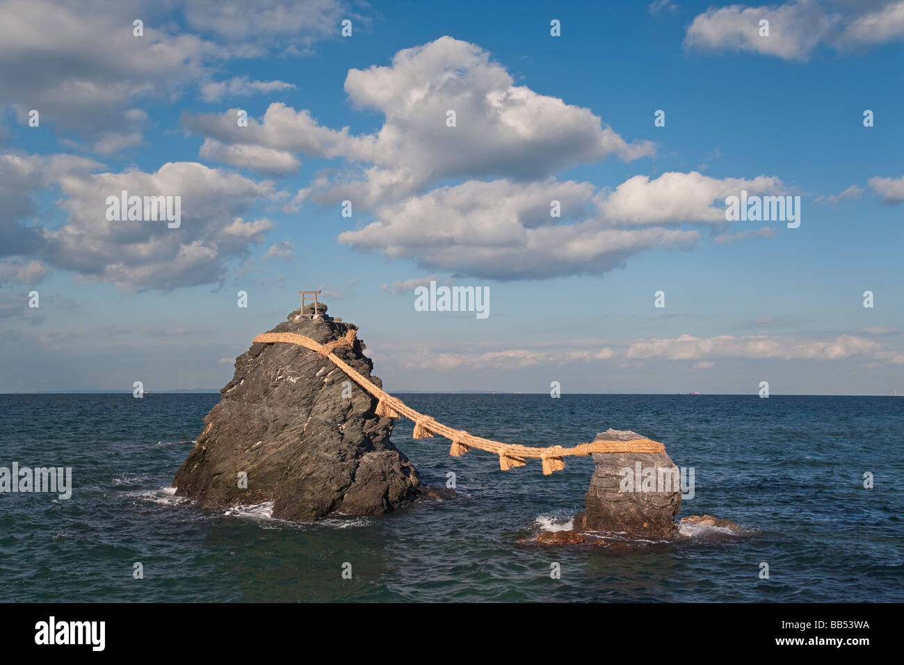 Wedded Rocks, Meoto Iwa, Futami, Ise Shima, Chubu, Honshu, Japan, Asia ...