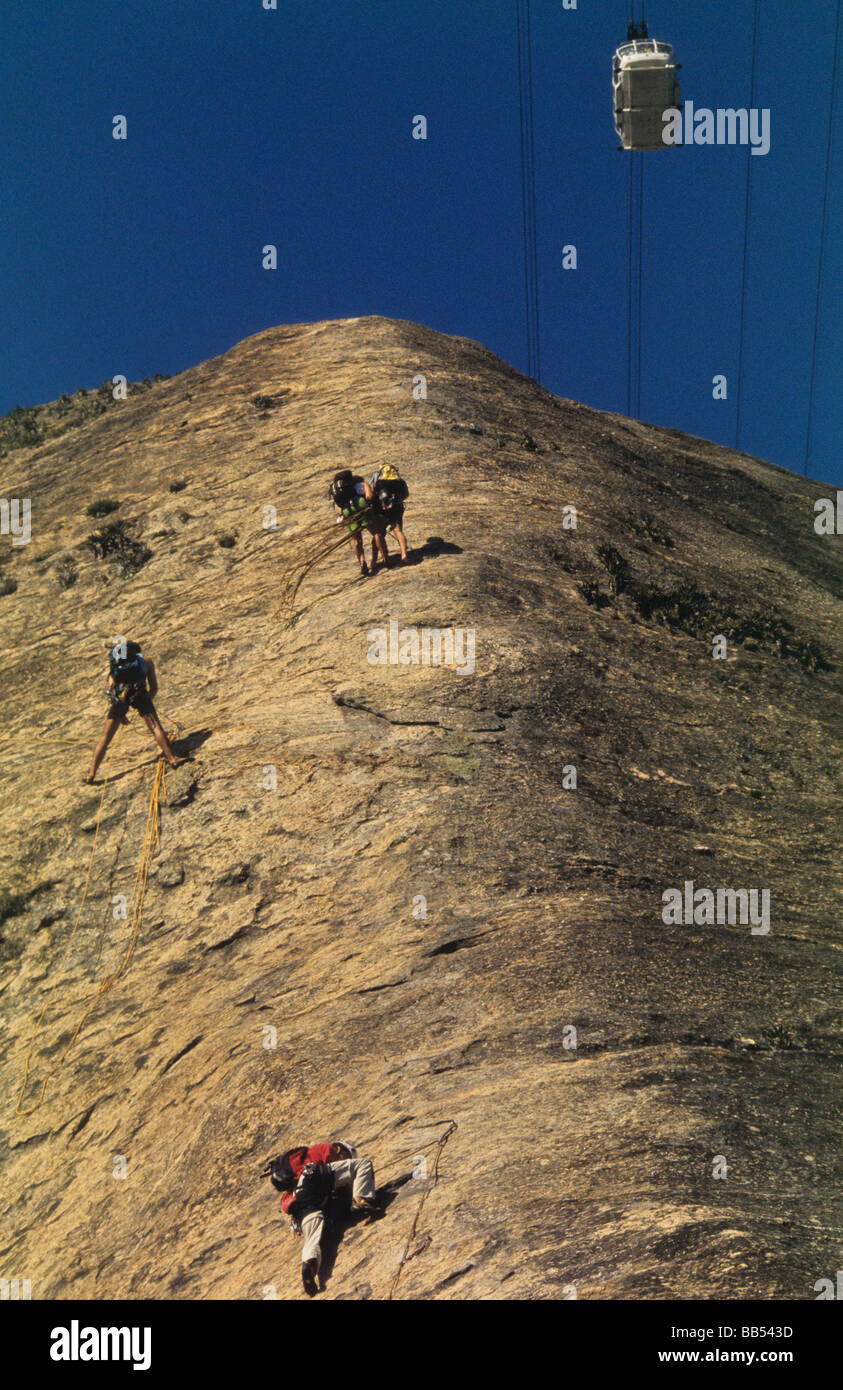 Rock Climbing Sugar Loaf Mountain Rio de Janeiro Brazil Stock Photo - Alamy
