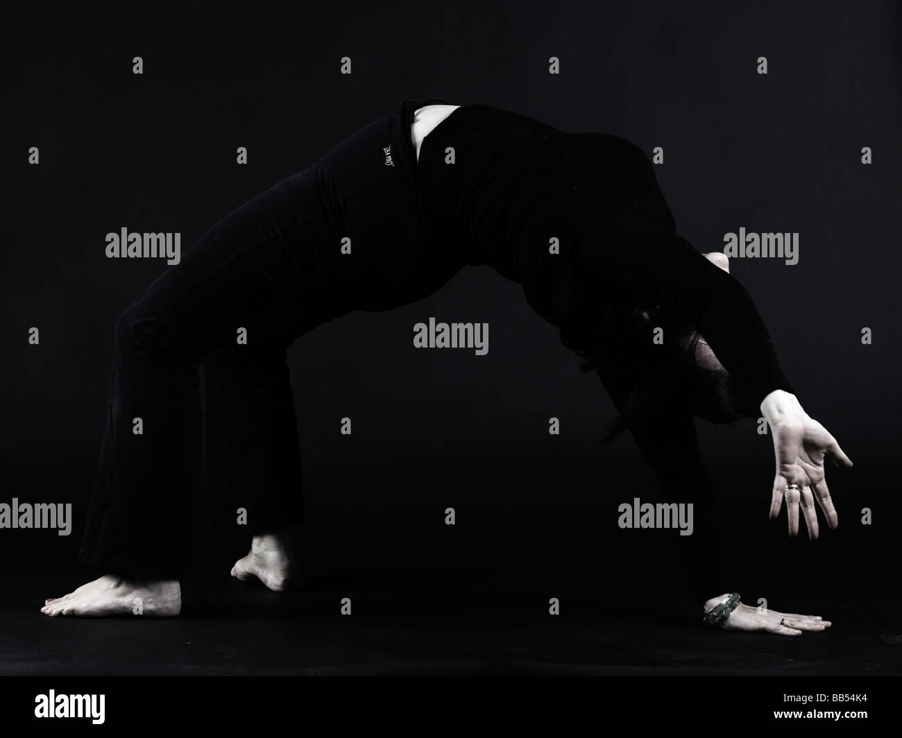 Urdhva Dhanurasana Upward Bow Or Wheel Pose Yoga Stock Photo Alamy
