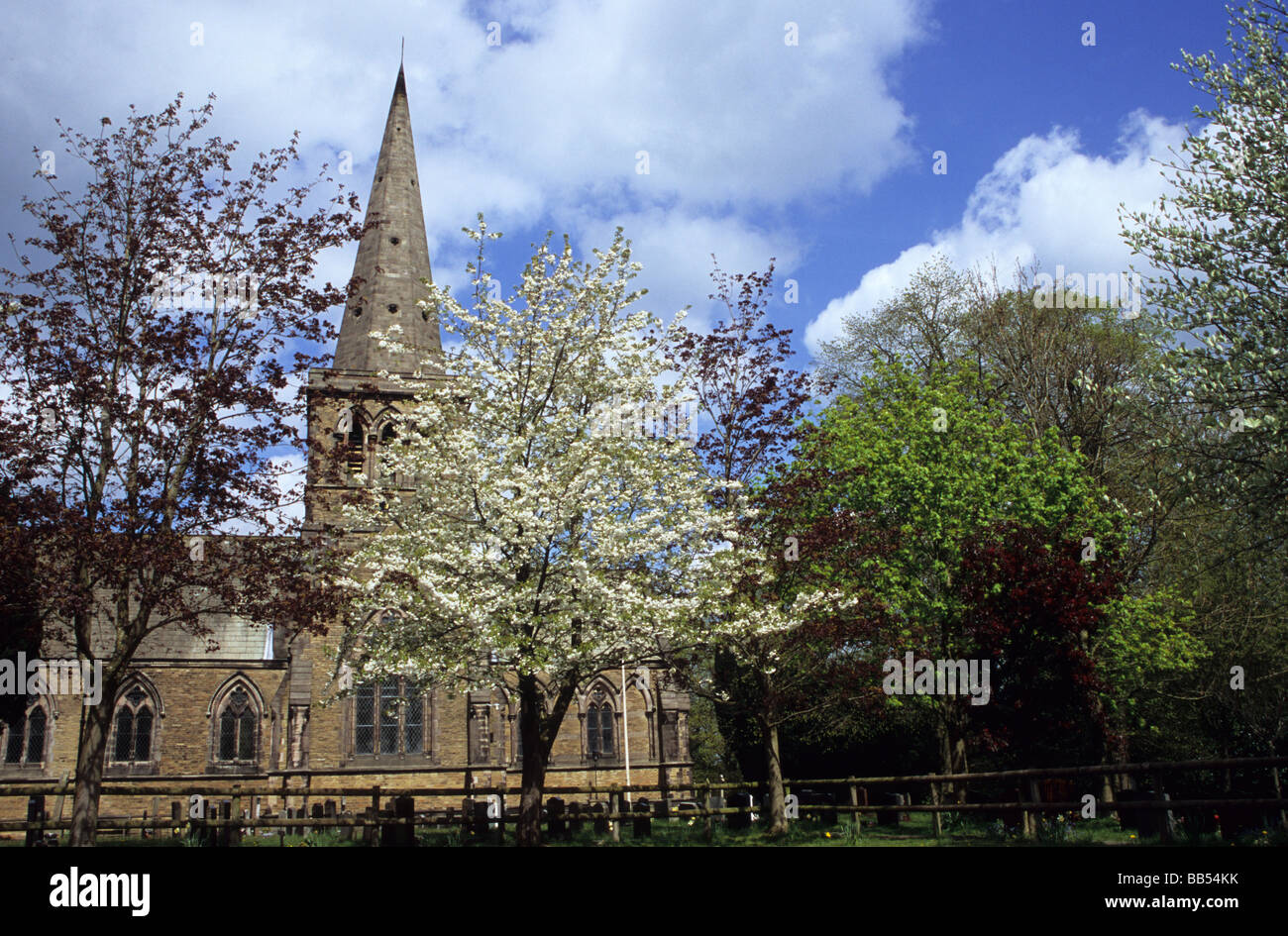 Traditional English Village Church Stock Photo - Alamy