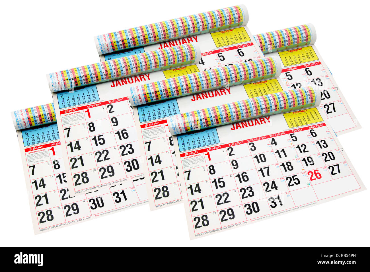 Calendars Cut Out Stock Images & Pictures - Alamy
