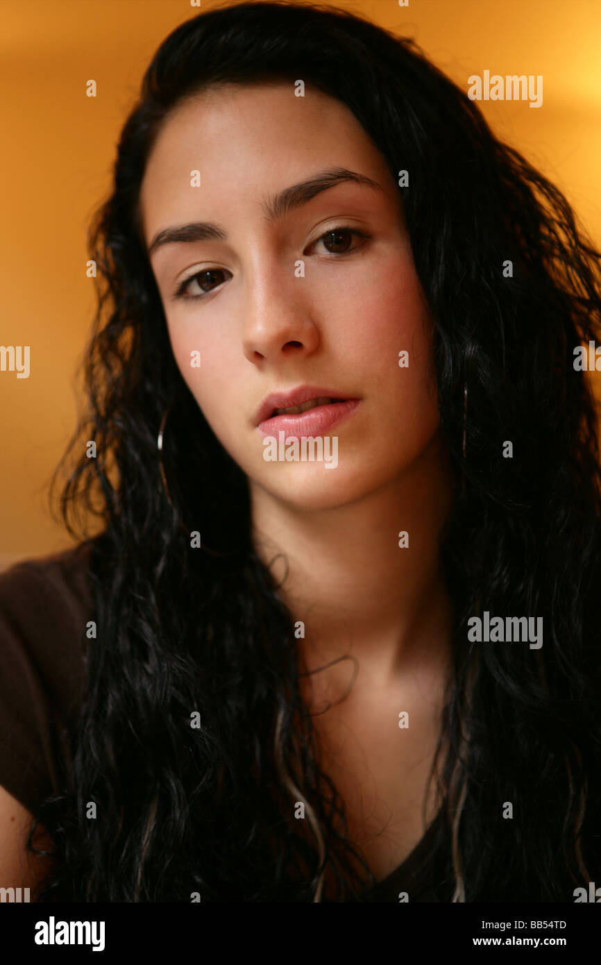 Portrait of teenager girl Stock Photo - Alamy