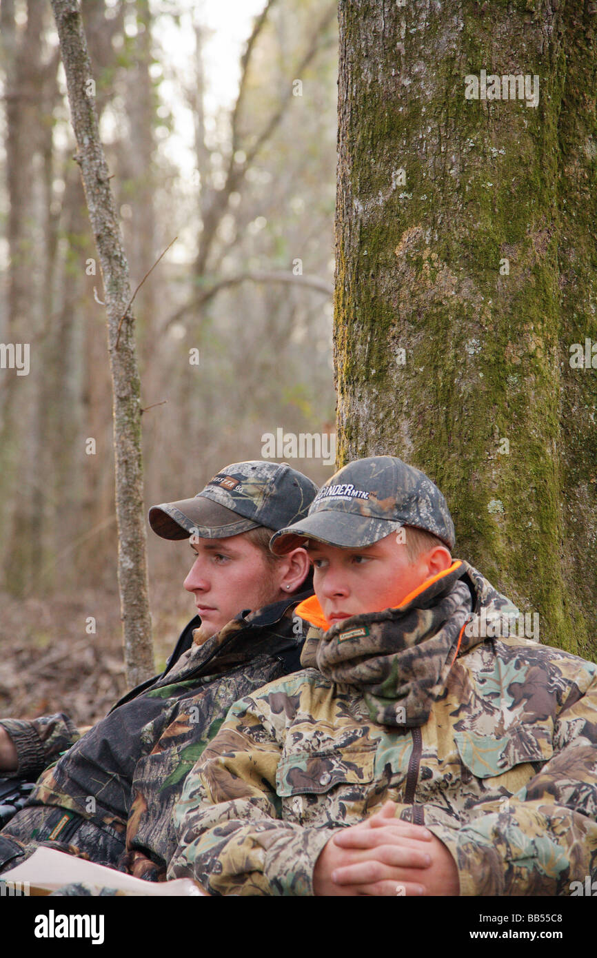 LOOKING LISTENING WATCHING FOR GAME IN GEORGIA SWAMP EVENING NIGHT WILD ...