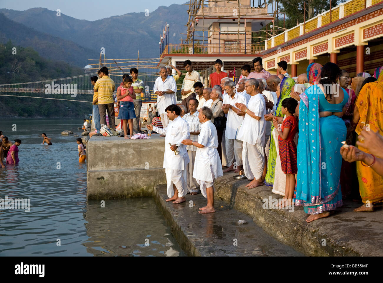 Ganges river swarg ashram rishikesh hi-res stock photography and images ...