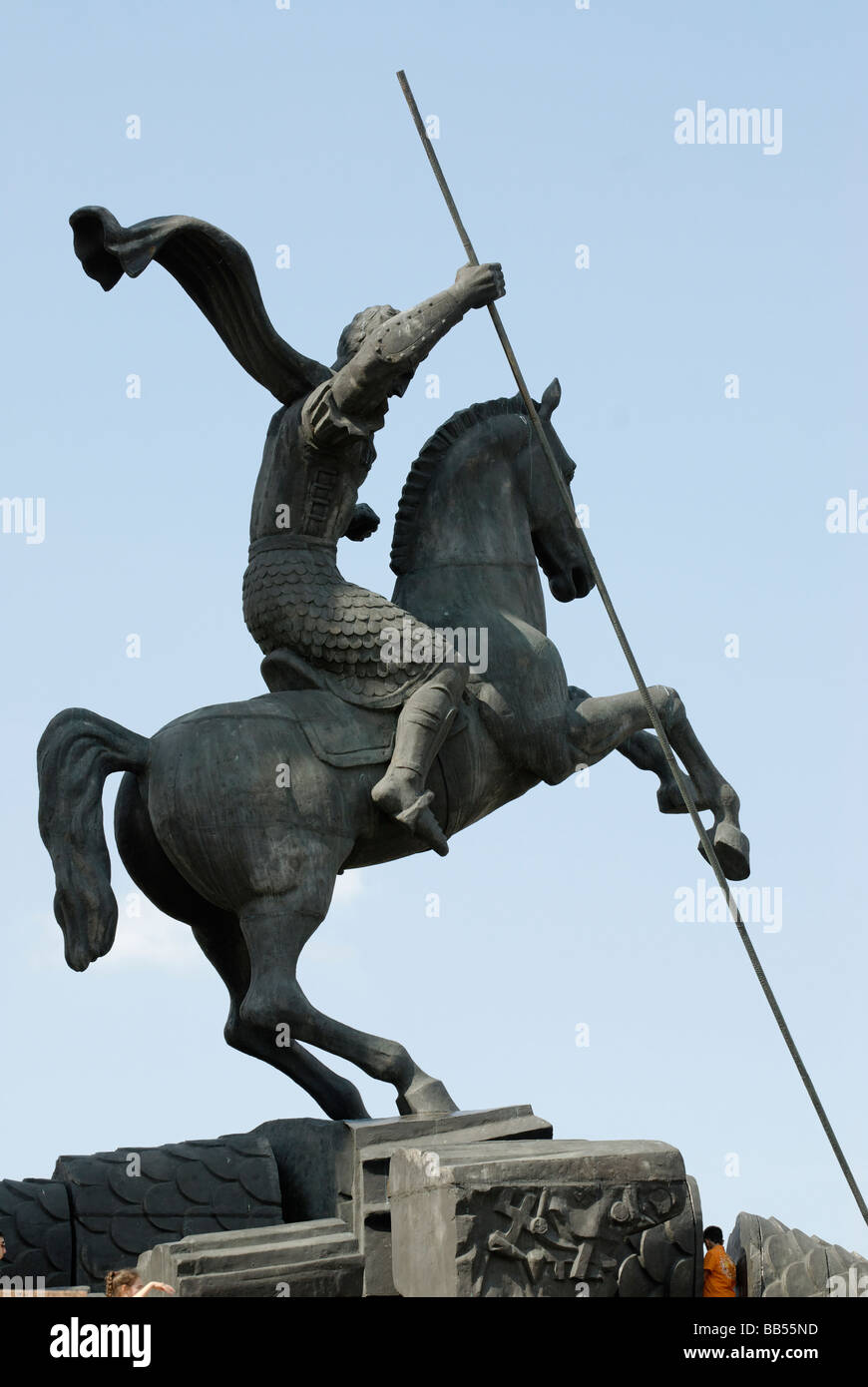 Bronze sculpture of Saint George Monument in commemoration the victory ...