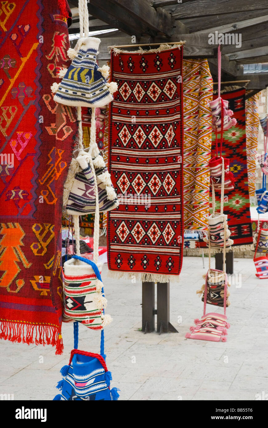 Rugs and other traditional souvenirs in Skopje Macedonia Europe Stock ...