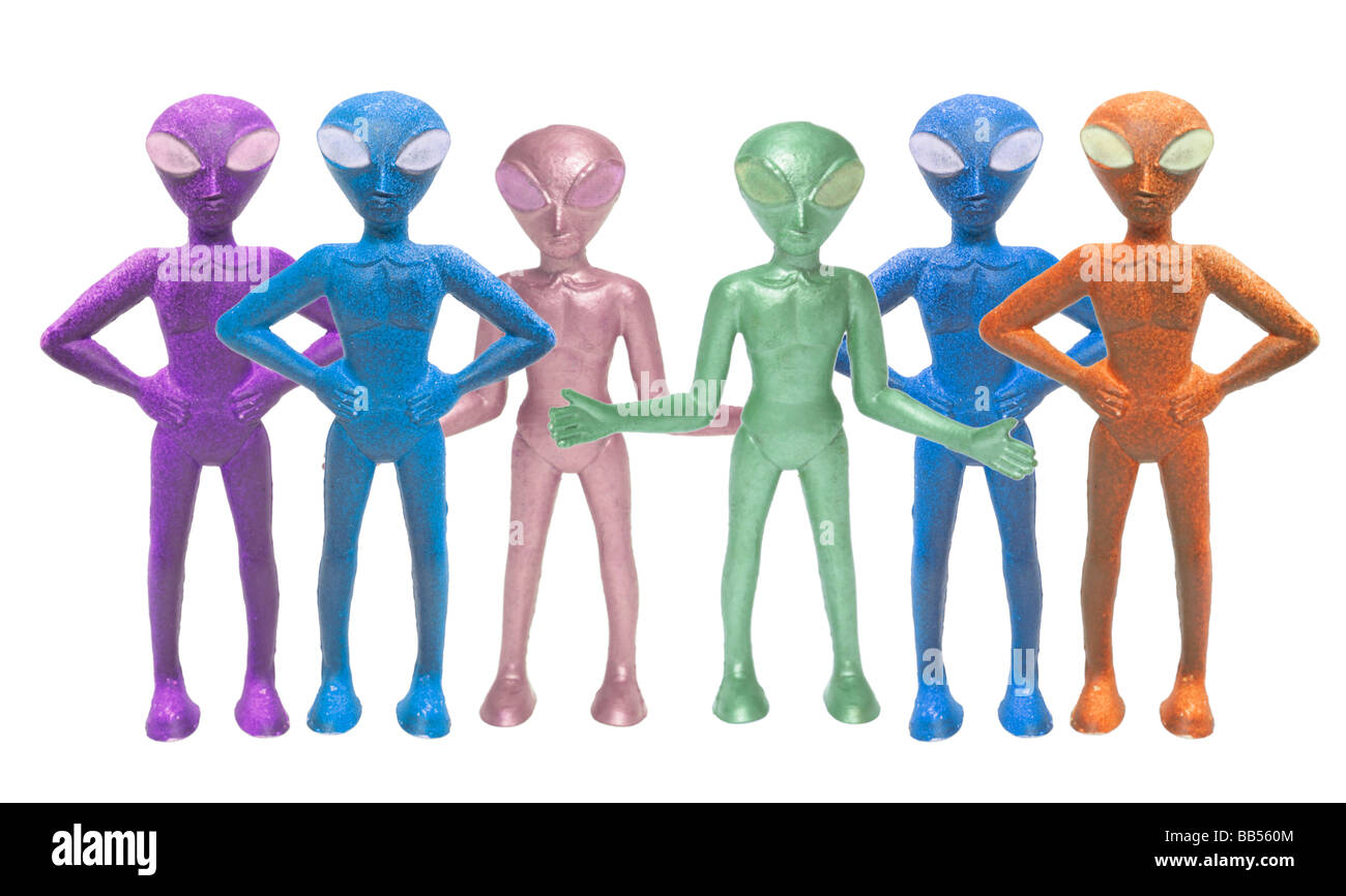 Group of aliens Cut Out Stock Images & Pictures - Alamy