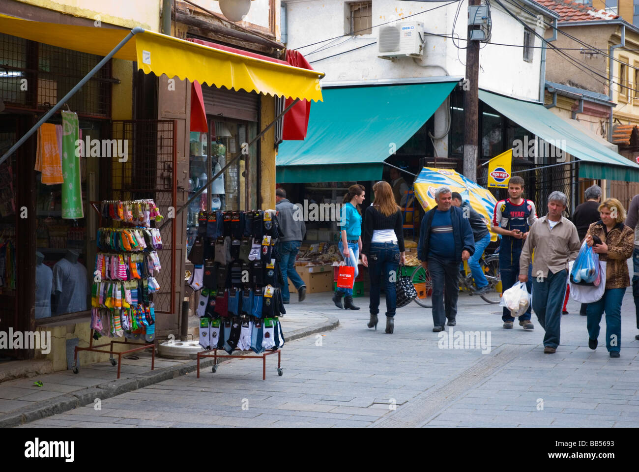 Bazaar district Bitola Macedonia Europe Stock Photo - Alamy