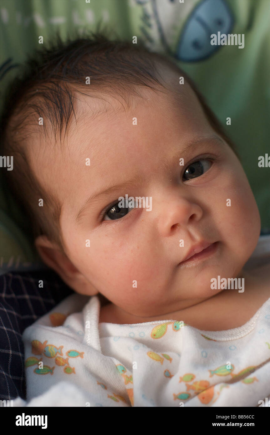 baby with eyes open Stock Photo - Alamy