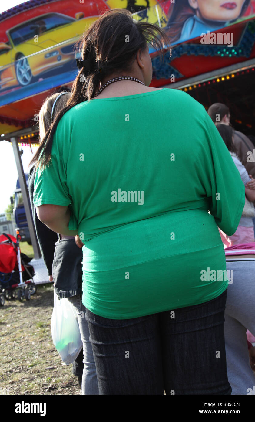 Obese teenage girl Stock Photo - Alamy