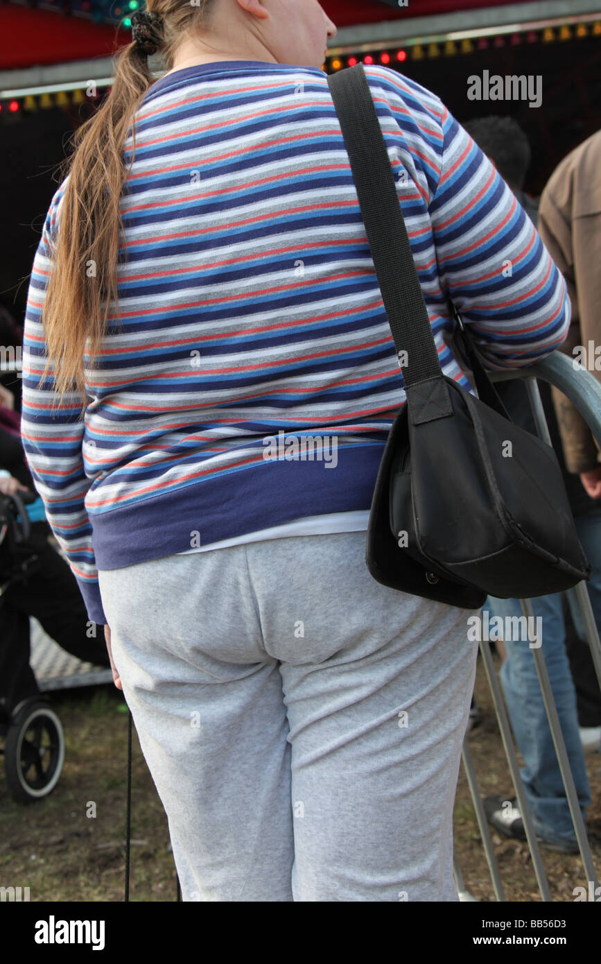 Obese teenage girl Stock Photo - Alamy