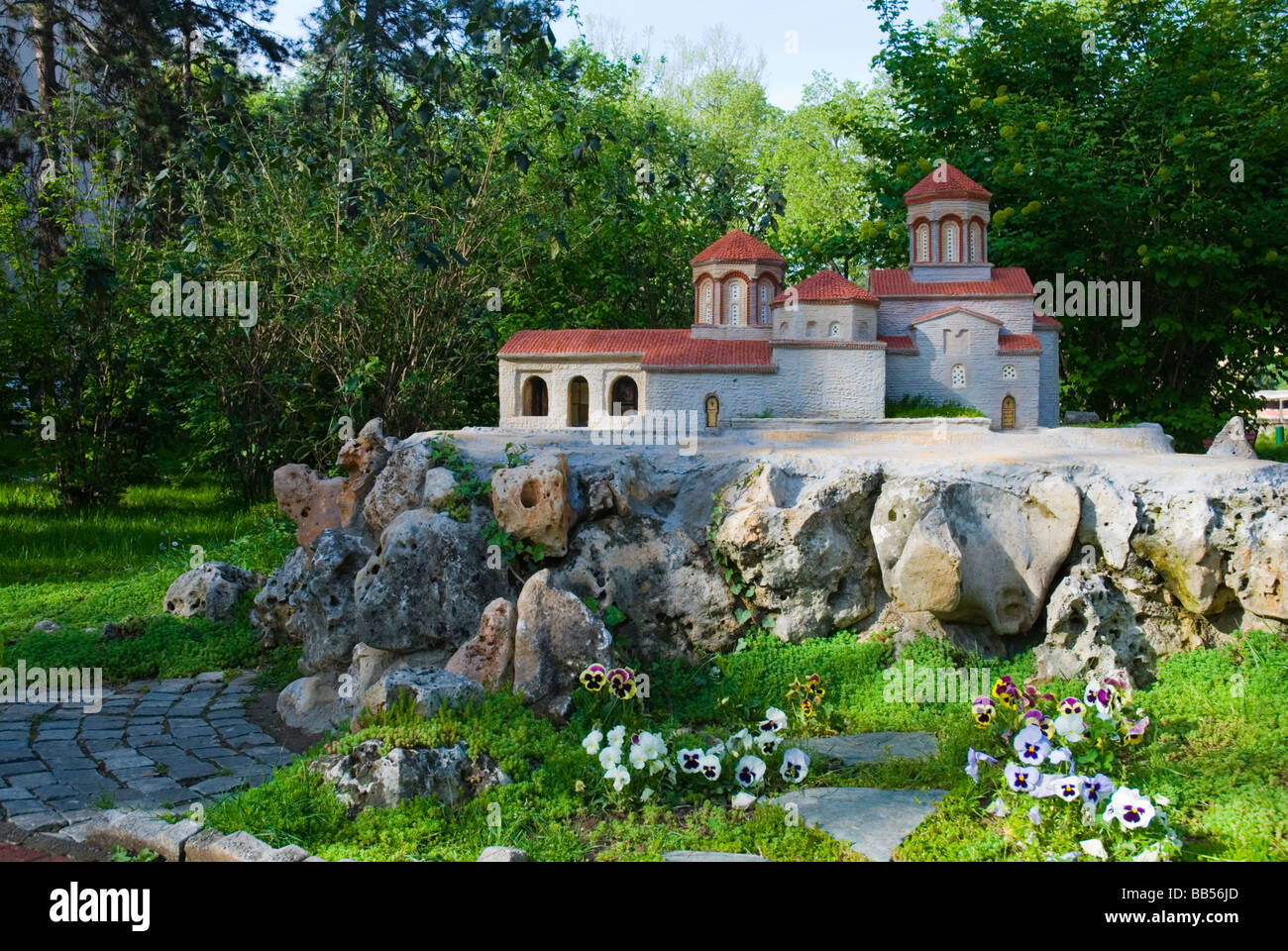 Miniature Orthodox church in a park in Skopje Macedonia Europe Stock ...