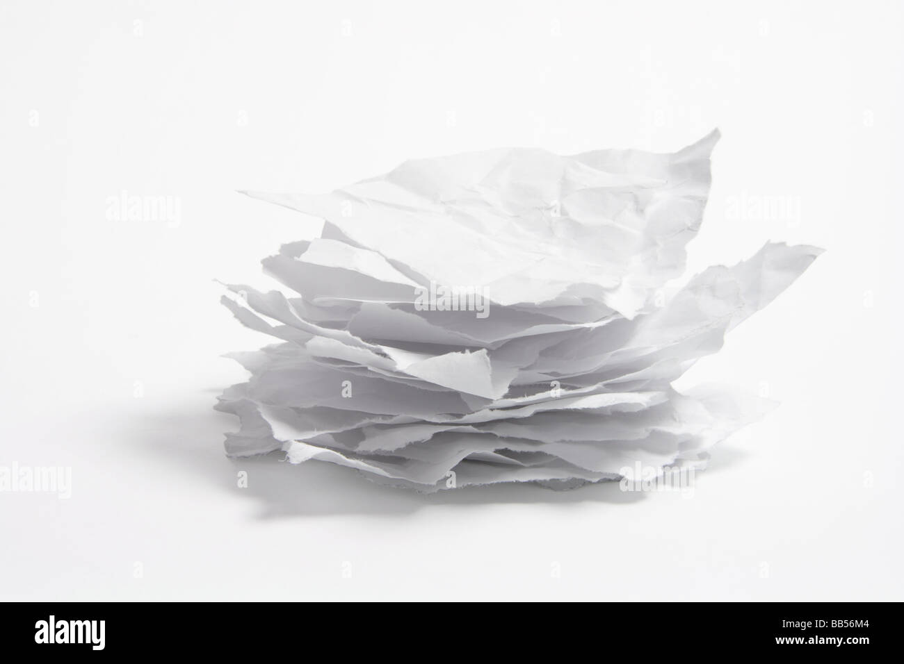 Stack of Crumpled Papers Stock Photo - Alamy