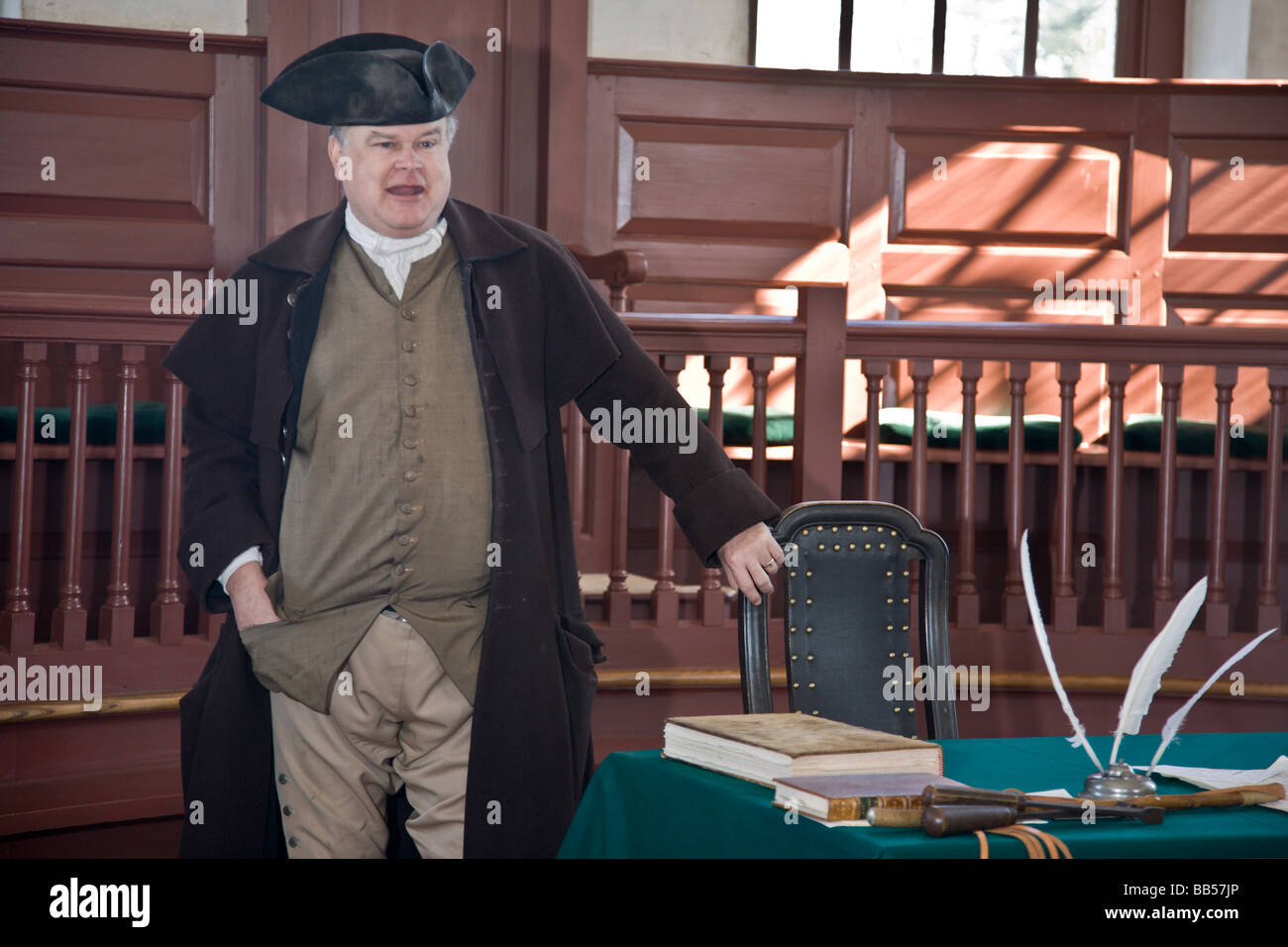 Period actor in colonial williamsburg hi-res stock photography and ...