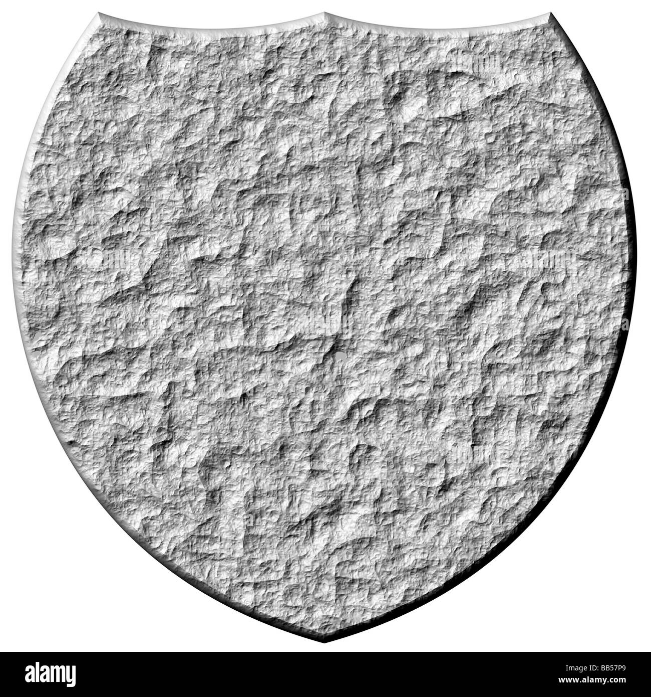 3d stone shield Stock Photo - Alamy