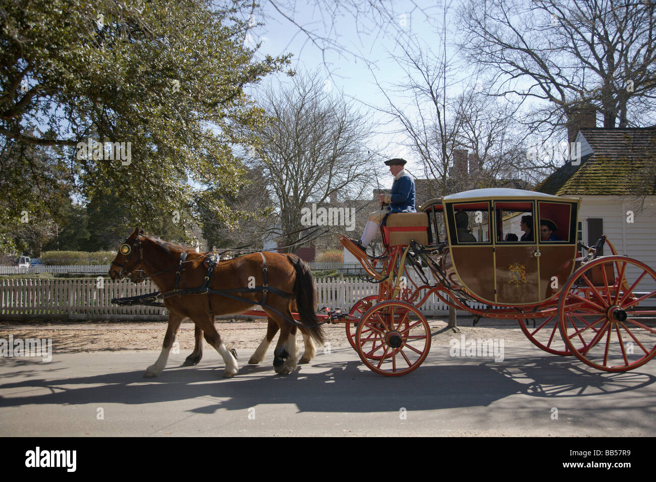 Carriage And Horses Colonial Williamsburg Virginia High Resolution ...