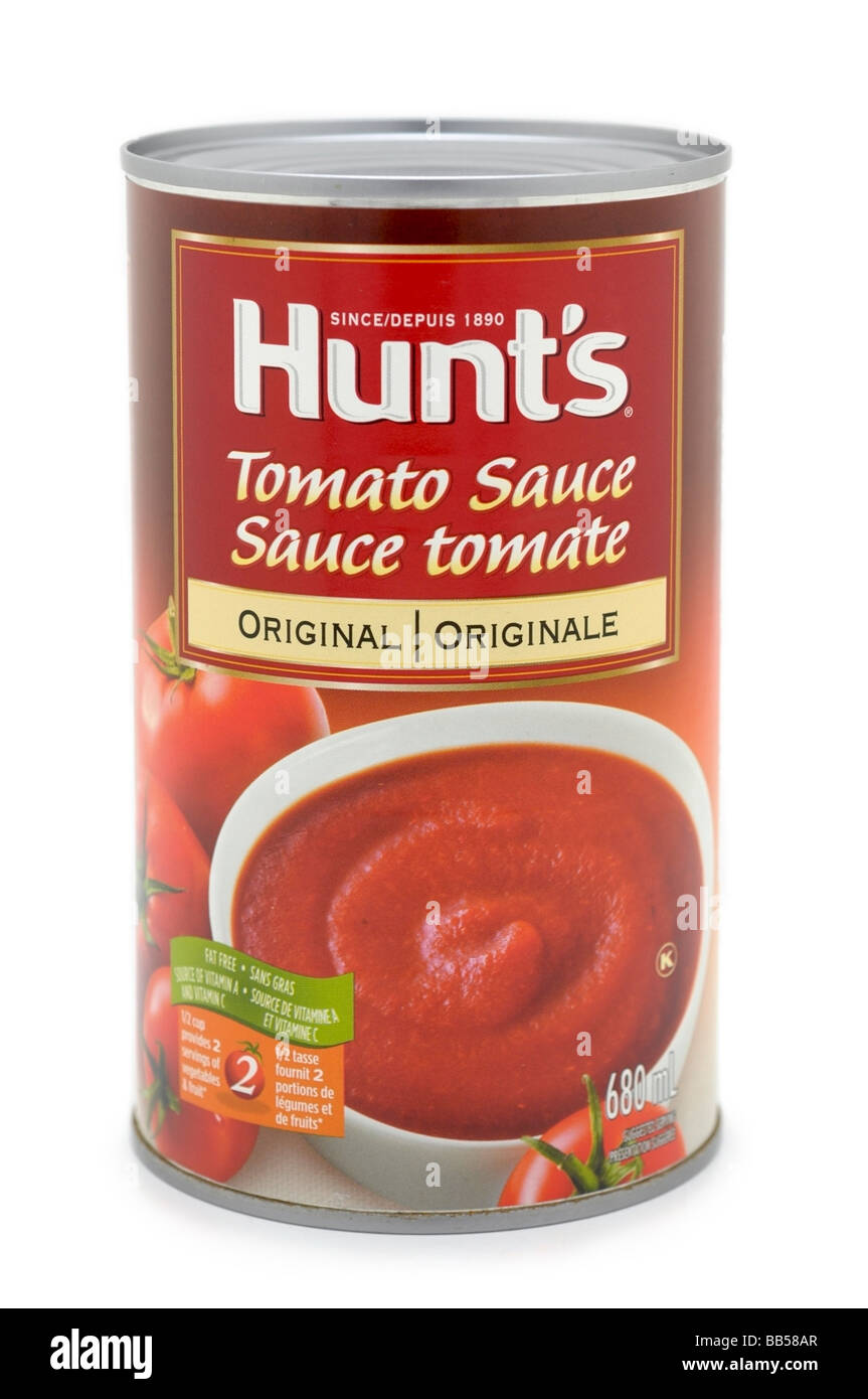 Tin of Tomato Sauce Stock Photo - Alamy