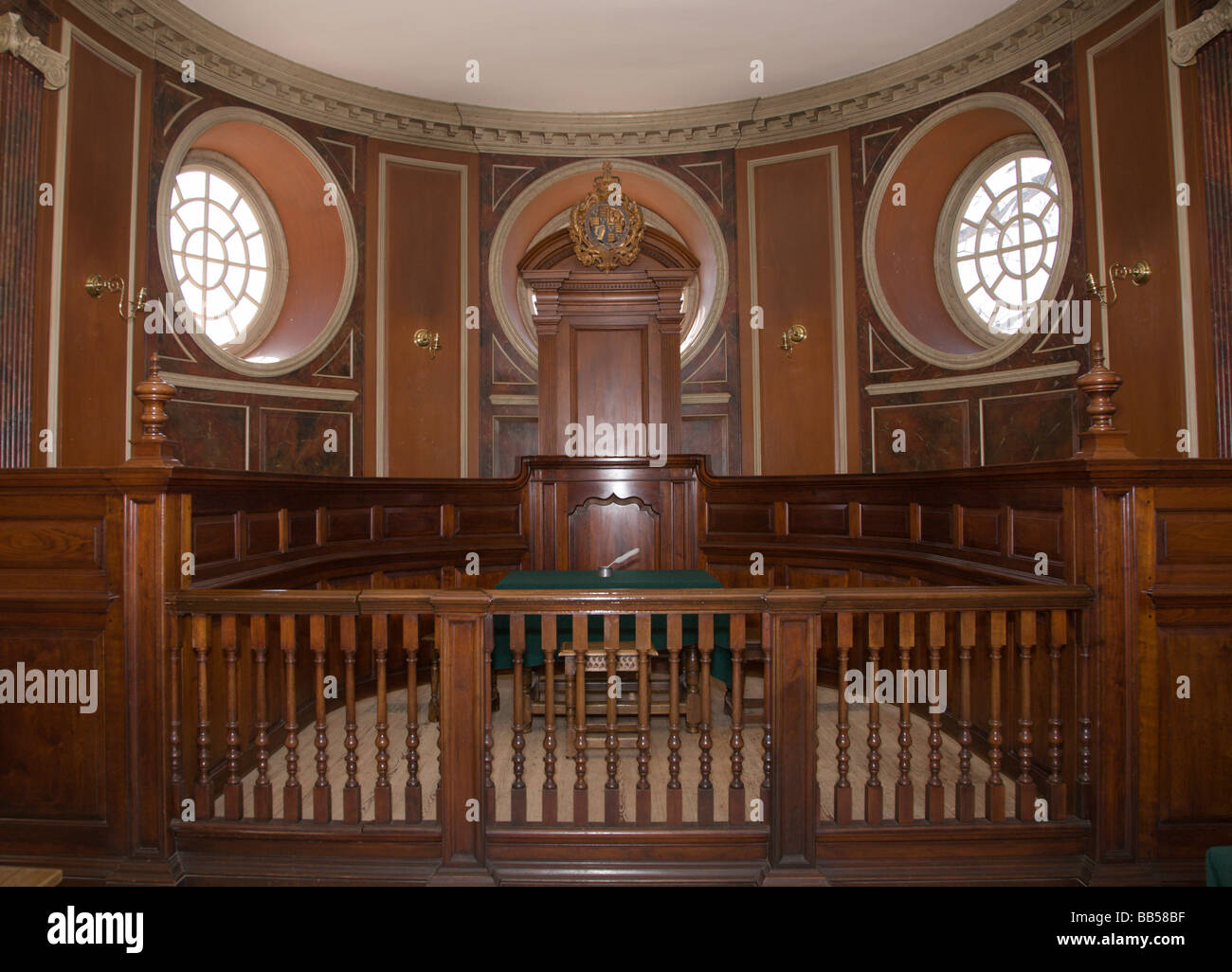 Interior of Virginia's Capitol at Colonial Williamsburg, Virginia Stock ...