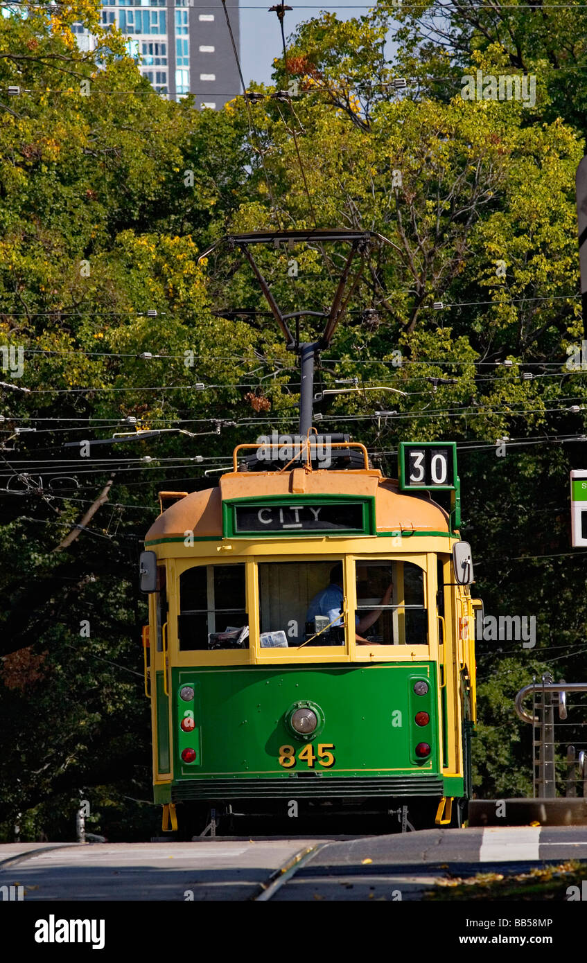 Melbourne tram route hi-res stock photography and images - Alamy