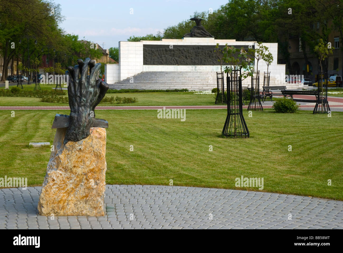 Sculpture in central Subotica Serbia Europe Stock Photo - Alamy