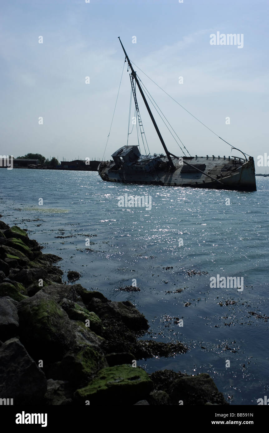 Shipwreck timber floating in sea hi-res stock photography and images ...