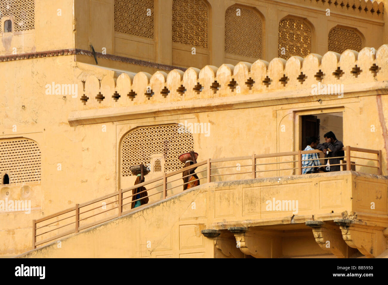 Stairs amber fort jaipur india hi-res stock photography and images - Alamy