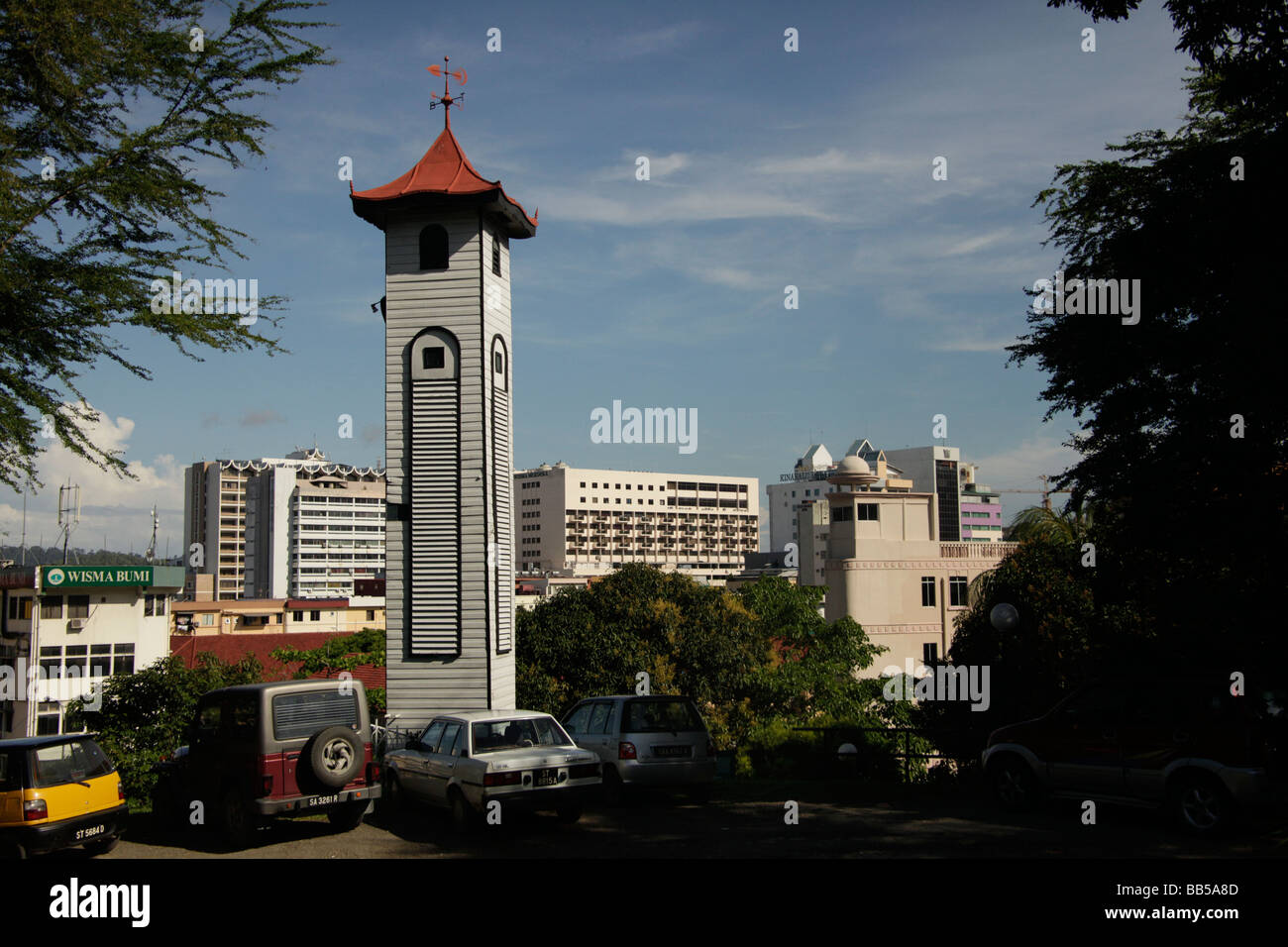 Atkinson clock tower in Kota Kinabalu Sabah Borneo Malaysia Stock Photo ...