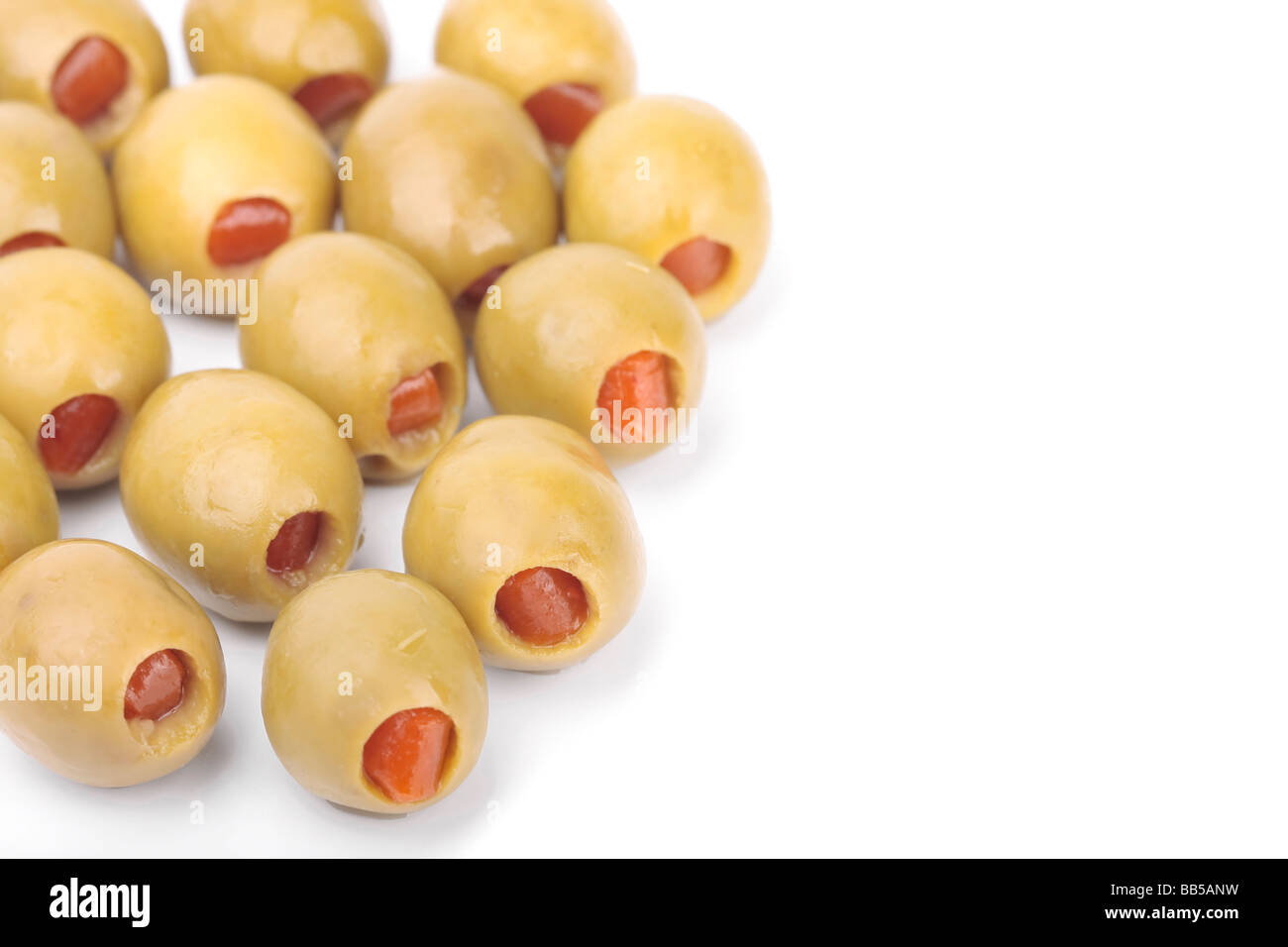 Pitted green olives stuffed hi-res stock photography and images - Alamy