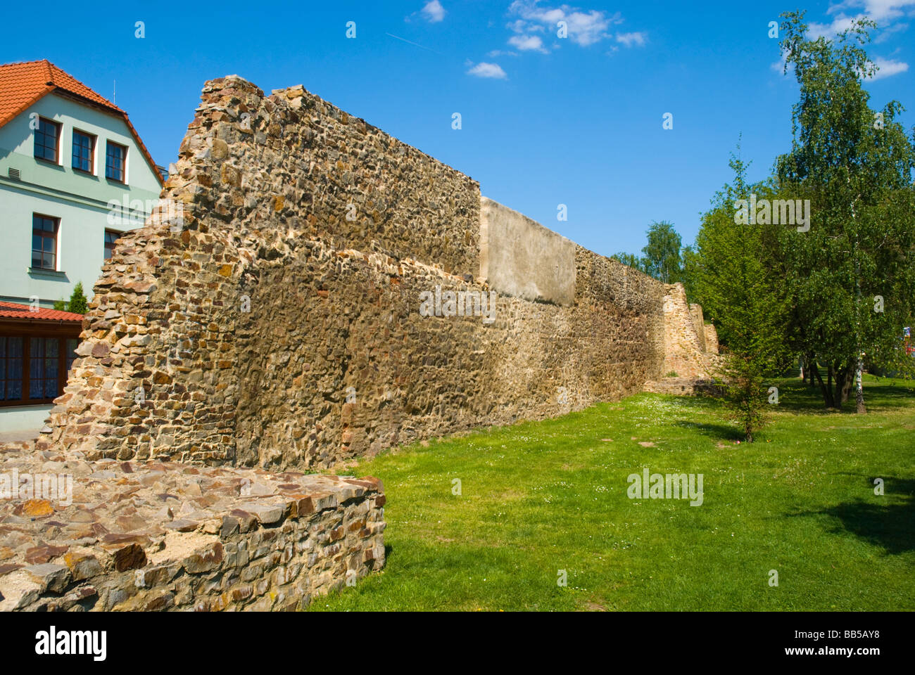 Historical city walls Beroun Czech Republic Europe Stock Photo - Alamy