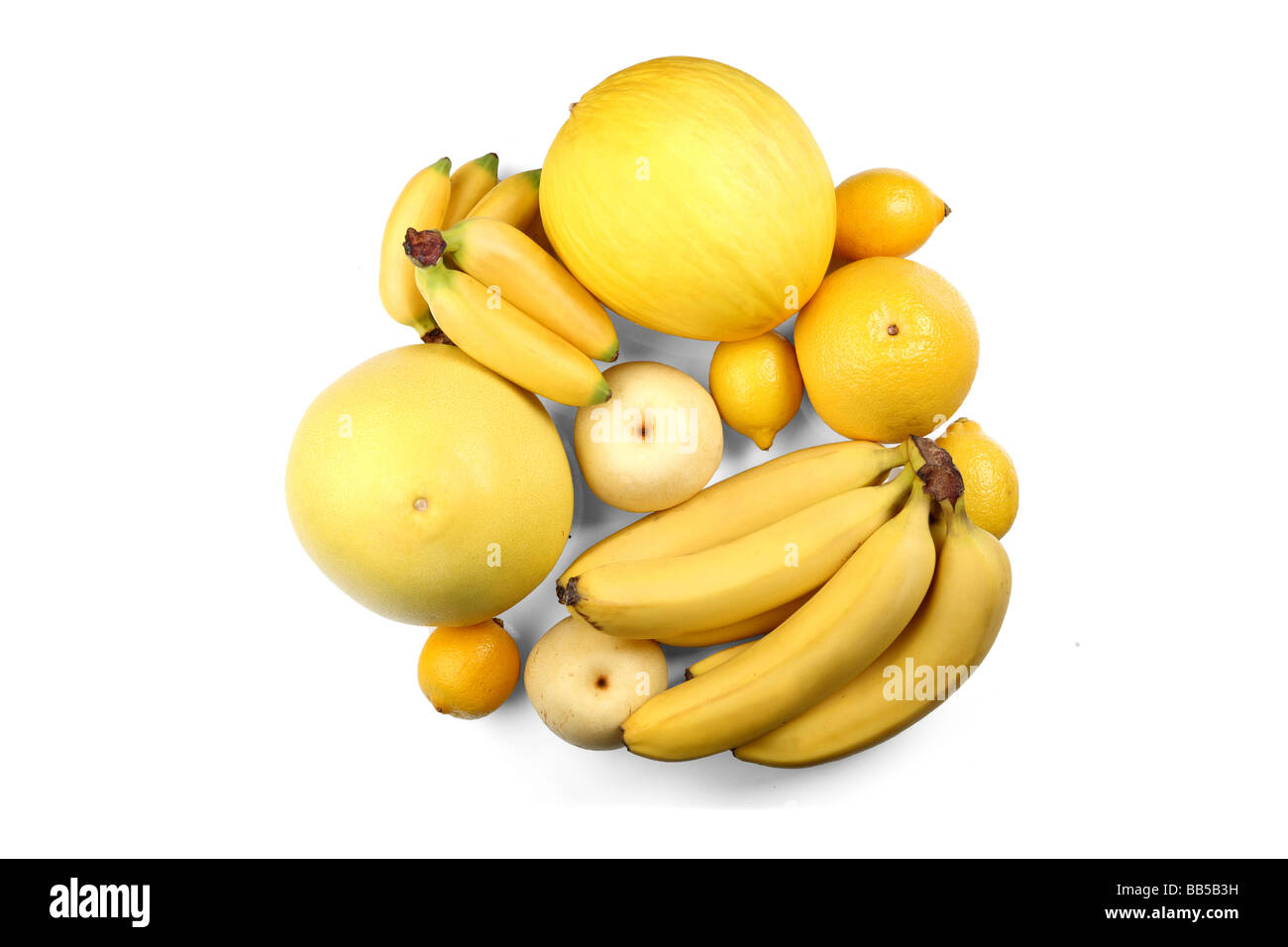 Composition of yellow citrus fruits Stock Photo - Alamy