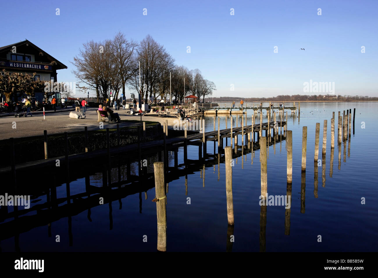 Prien Stock Peninsular Chiemsee Chiemgau Bavaria Germany Stock Photo ...
