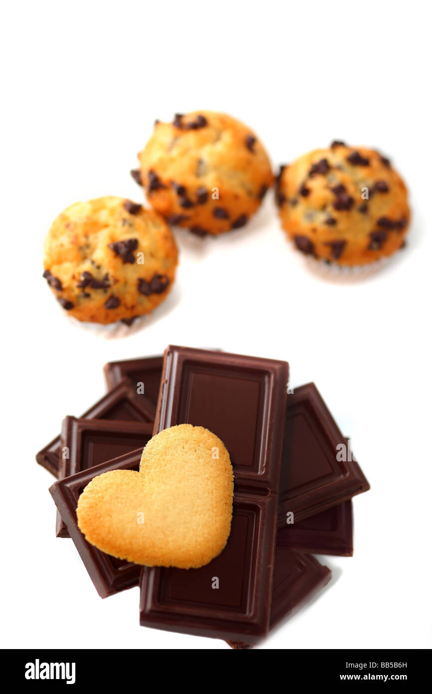 Sweets isolated on white Stock Photo - Alamy