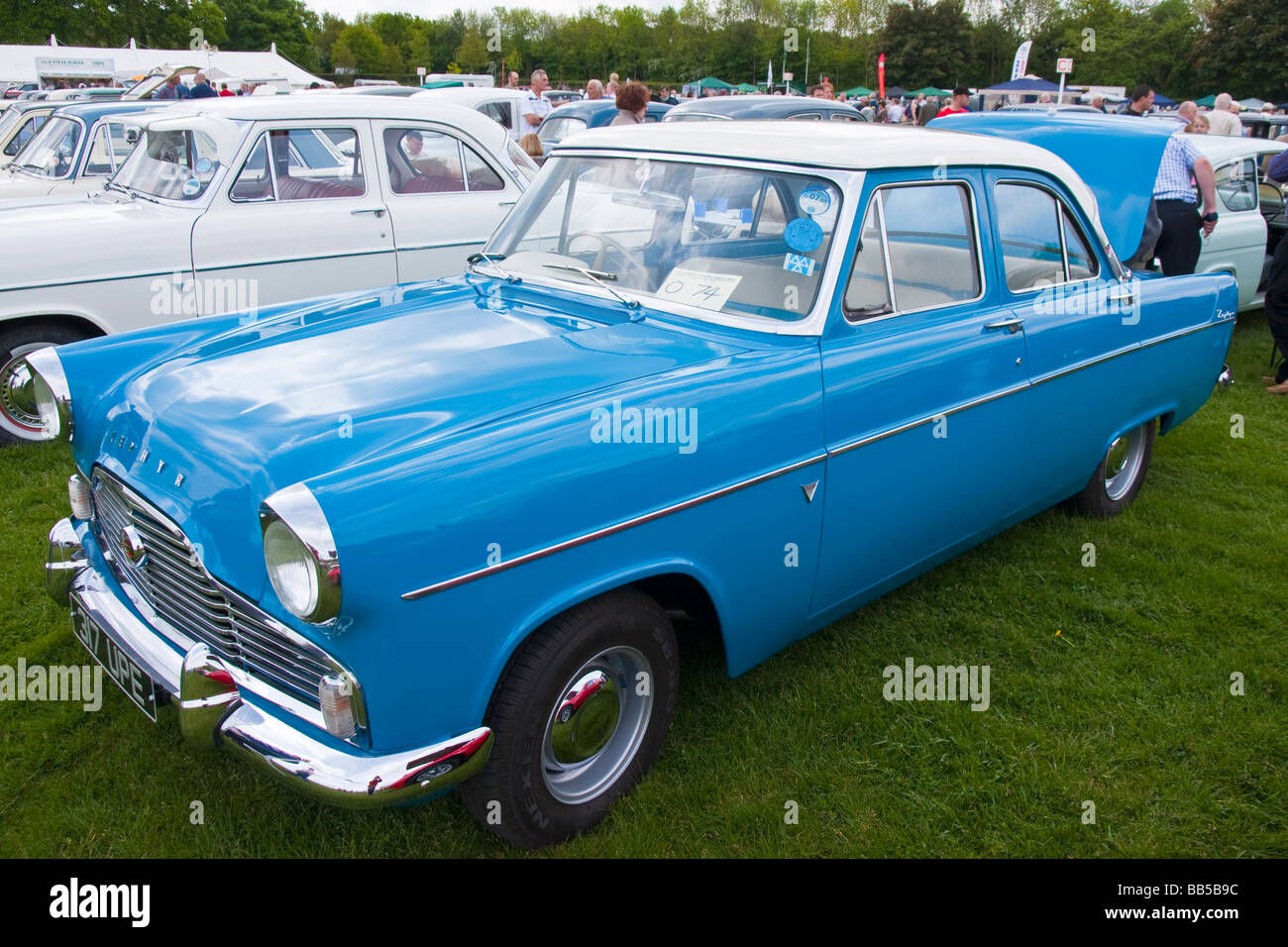 vintage and classic vehicles at a show Stock Photo - Alamy