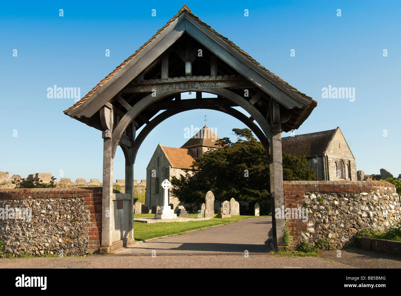 Church of Saint Mary Portchester Castle Stock Photo - Alamy