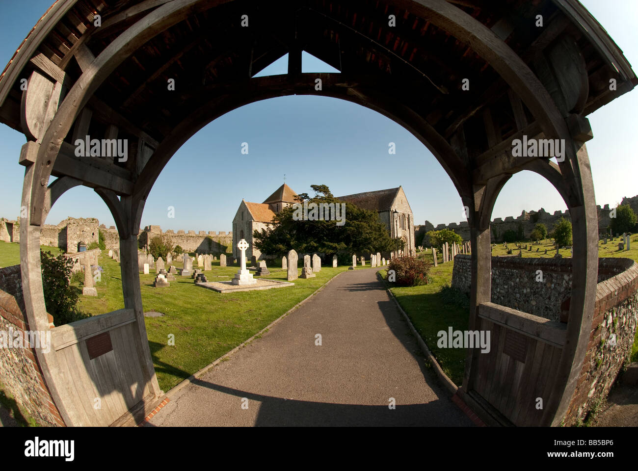 Church of Saint Mary Portchester Castle Stock Photo - Alamy