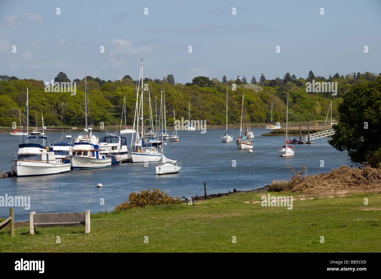 Beaulieu River at Bucklers Hard Stock Photo - Alamy