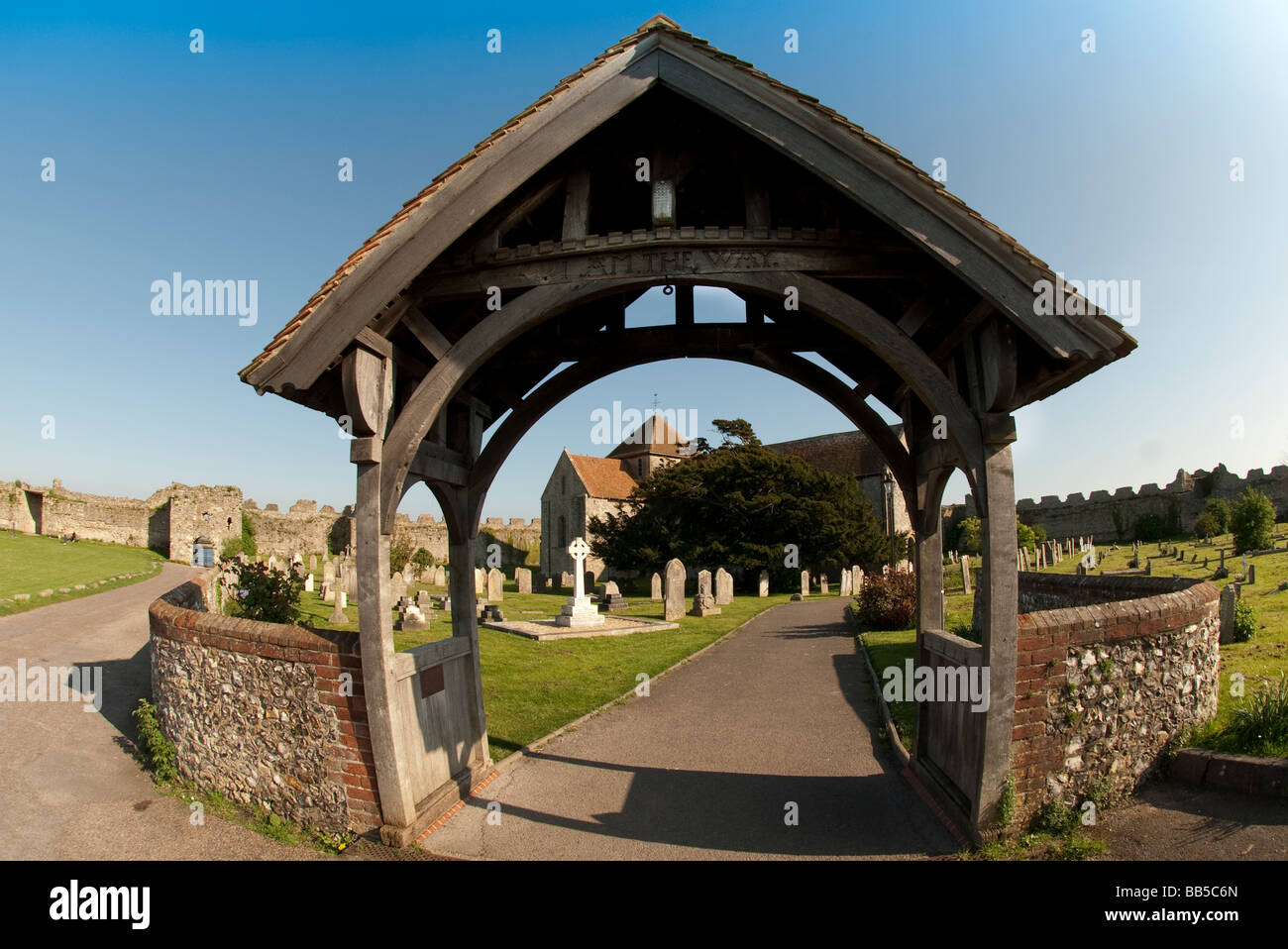 Church of Saint Mary Portchester Castle Stock Photo - Alamy