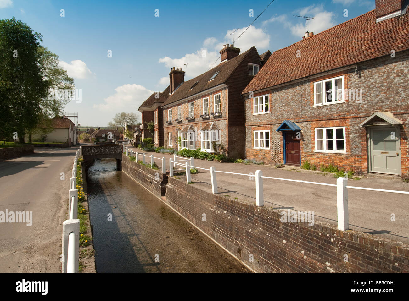 village of East Meon Hampshire Stock Photo - Alamy