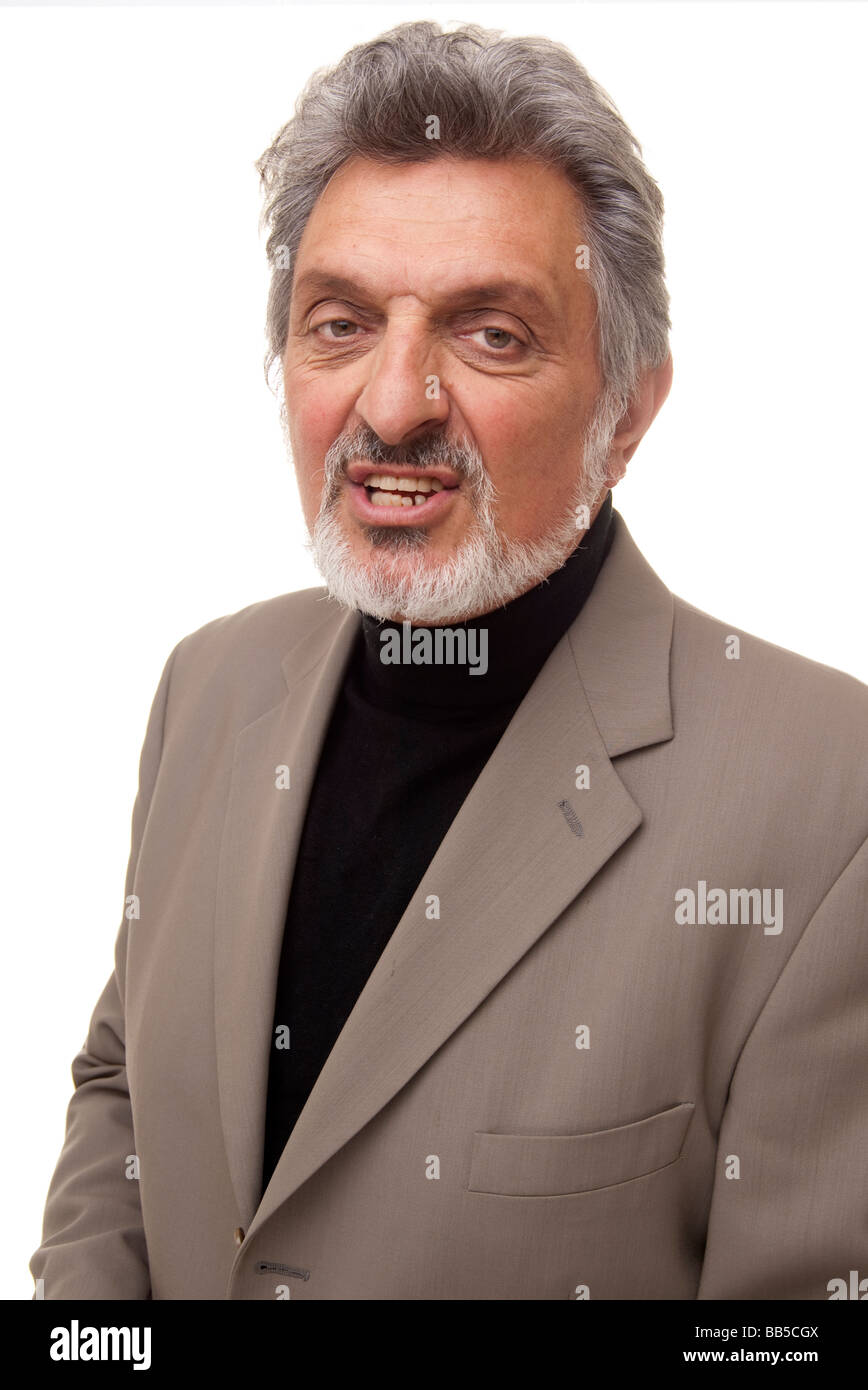 mature man snarling Stock Photo - Alamy