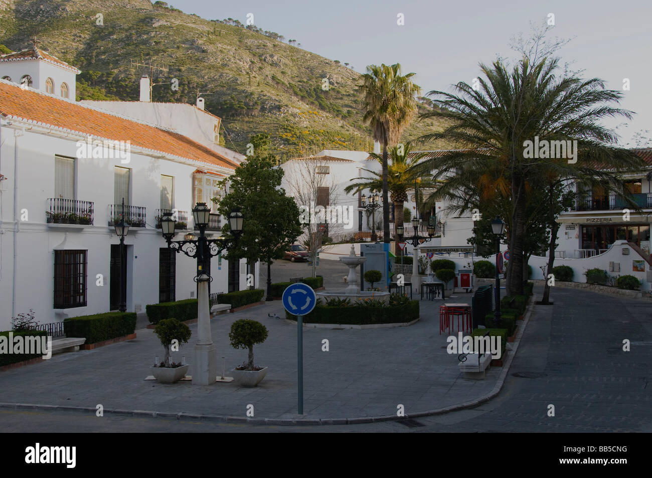A square in Mijas Stock Photo - Alamy