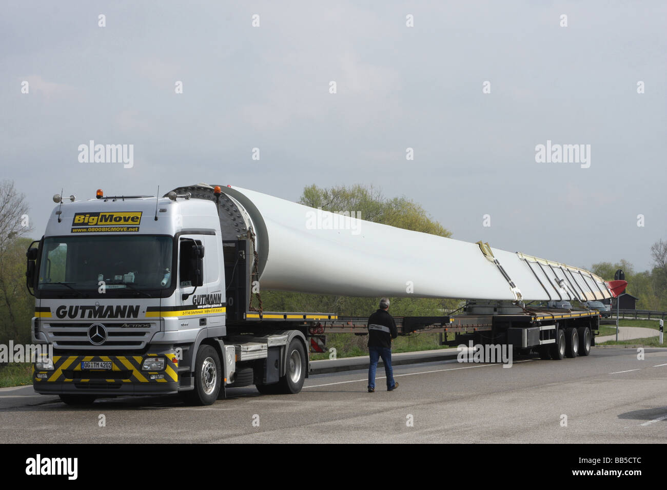 Transport wind power mill wing hi-res stock photography and images - Alamy